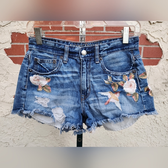 American Eagle Outfitters | Shorts | 2 Women American Eagle Embroidered ...